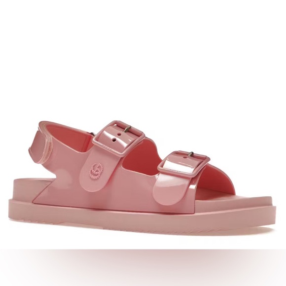Gucci | Shoes | Gucci Mini Double G Sandal Pastel Pink Rubber | Poshmark
